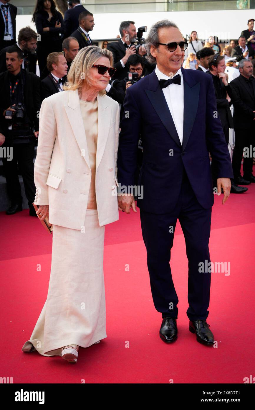 Cannes, France. 24th May, 2024. Alexandre Desplat and Dominique ...