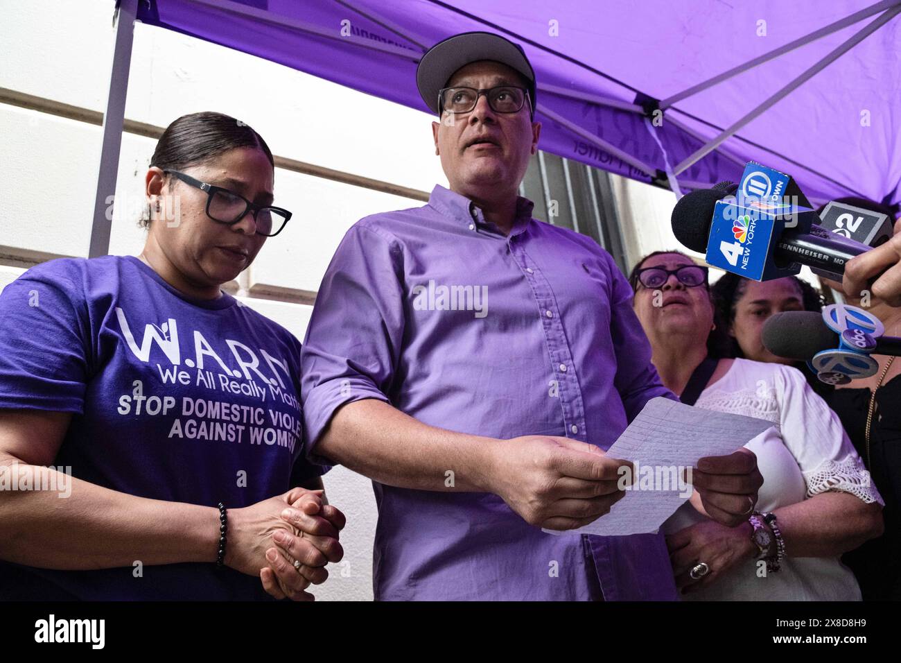 New York, New York, USA. 23rd May, 2024. A vigil was held for domestic ...
