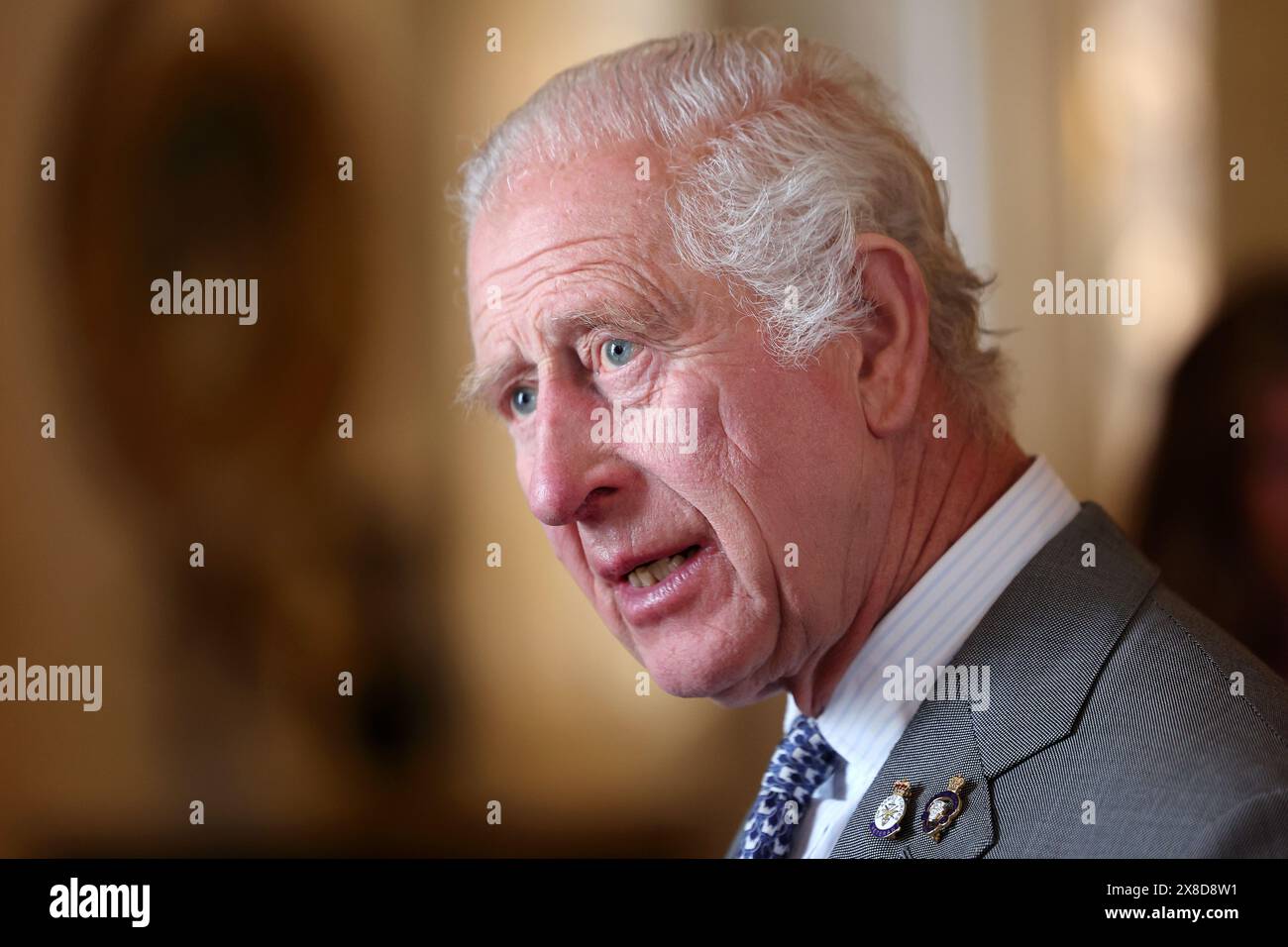 File photo dated 22/05/24 of King Charles III during a reception for ...