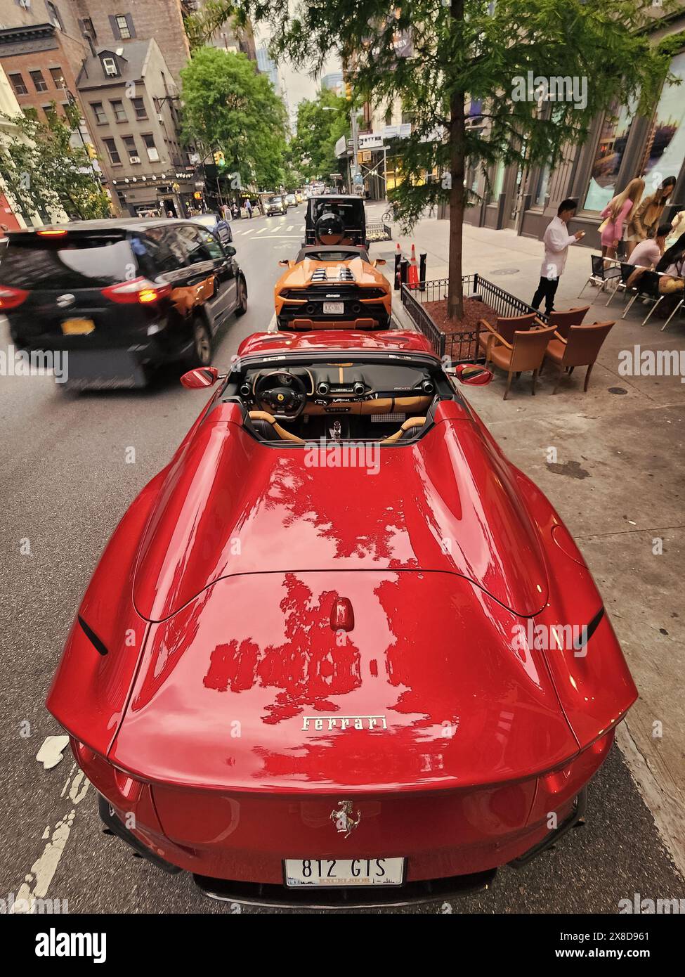 Ferrari supercar top view hi-res stock photography and images - Alamy