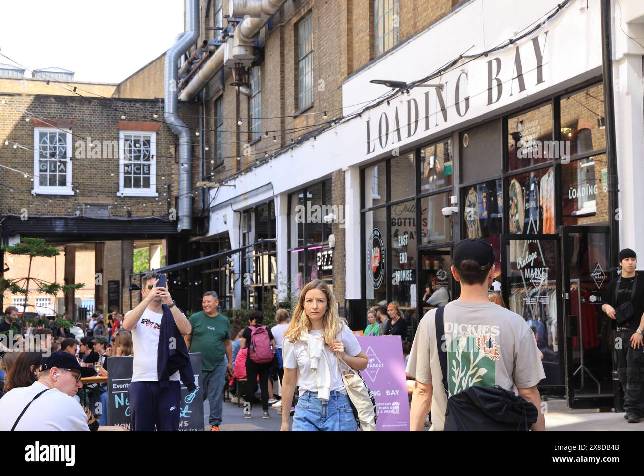 The Loading Bay vintage market in the colourful and vibrant area of ...