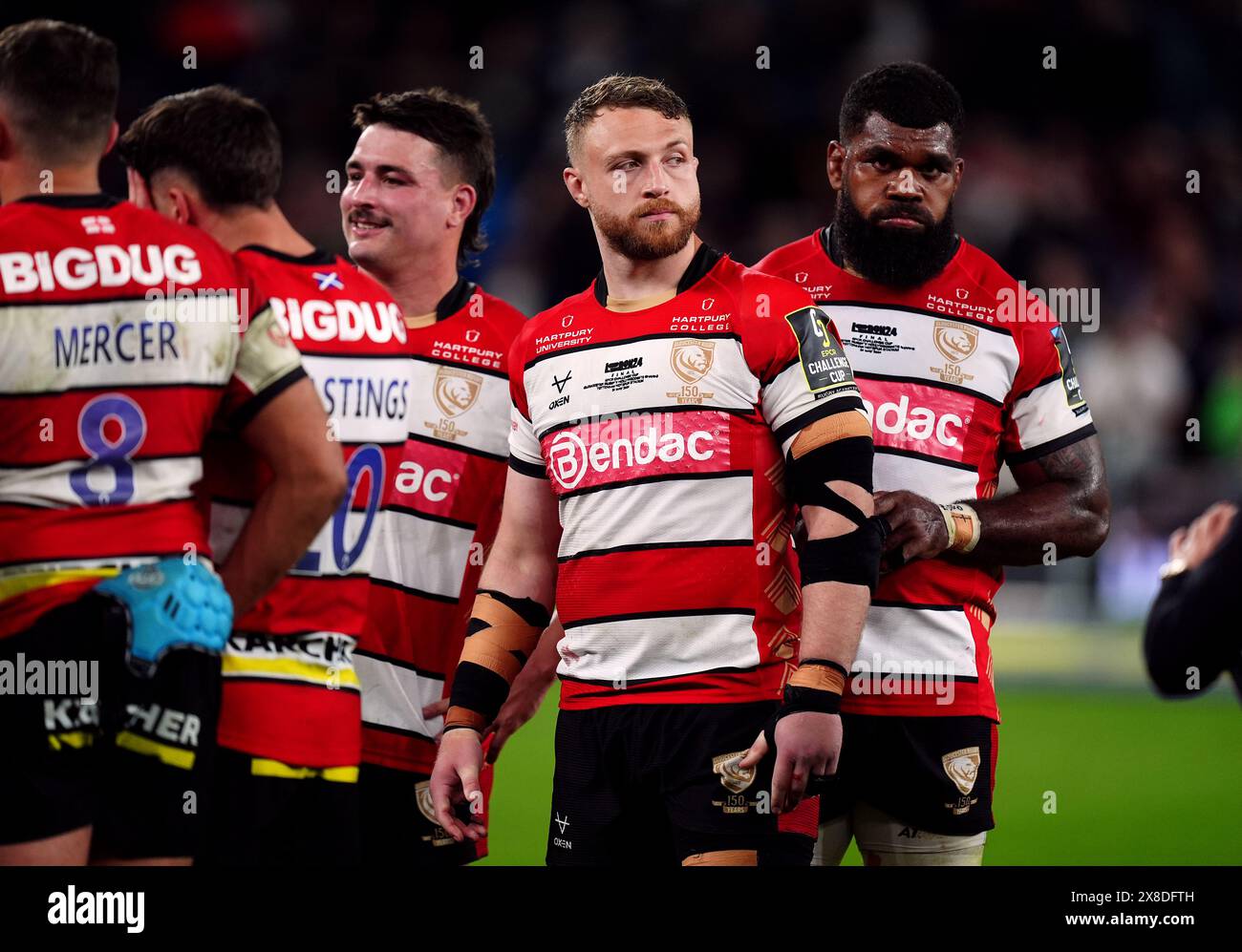 Gloucester Rugby players after the EPCR Challenge Cup final at the ...