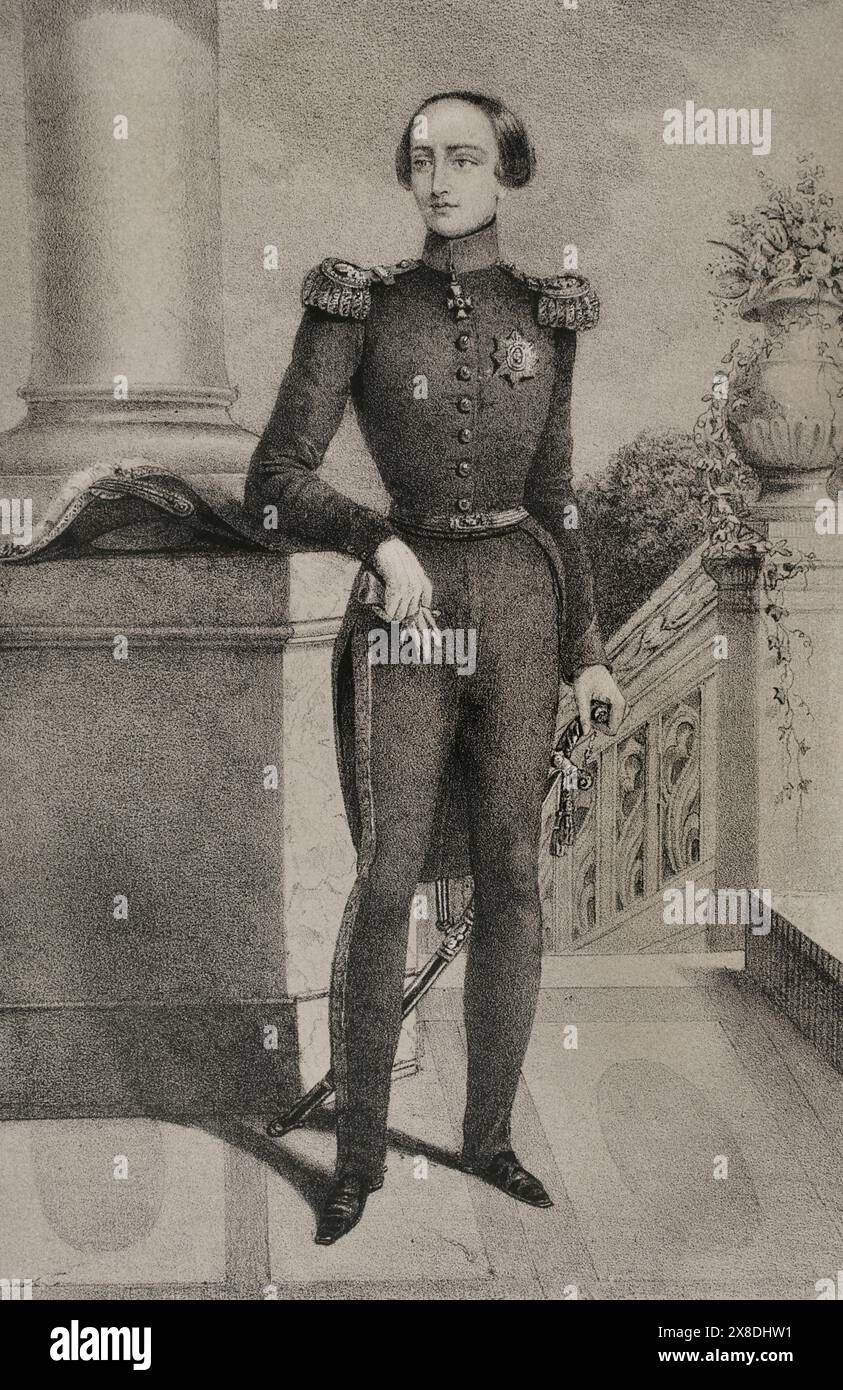 Leopold II of Belgium (1835-1909), whose birth name was Leopold Louis ...
