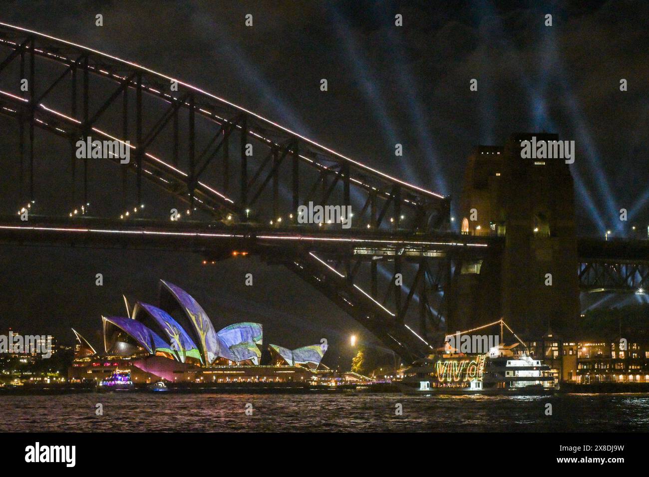 Sydney, Australia. 24th May, 2024. Ferries sail along Sydney Harbour as ...