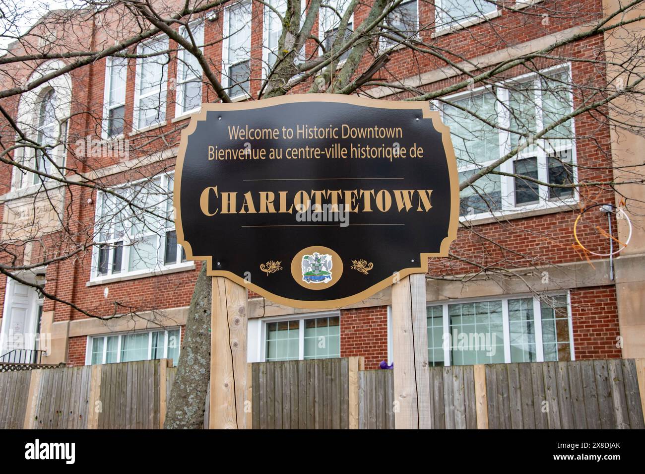 Welcome to historic Charlottetown sign in Charlottetown, Prince Edward ...