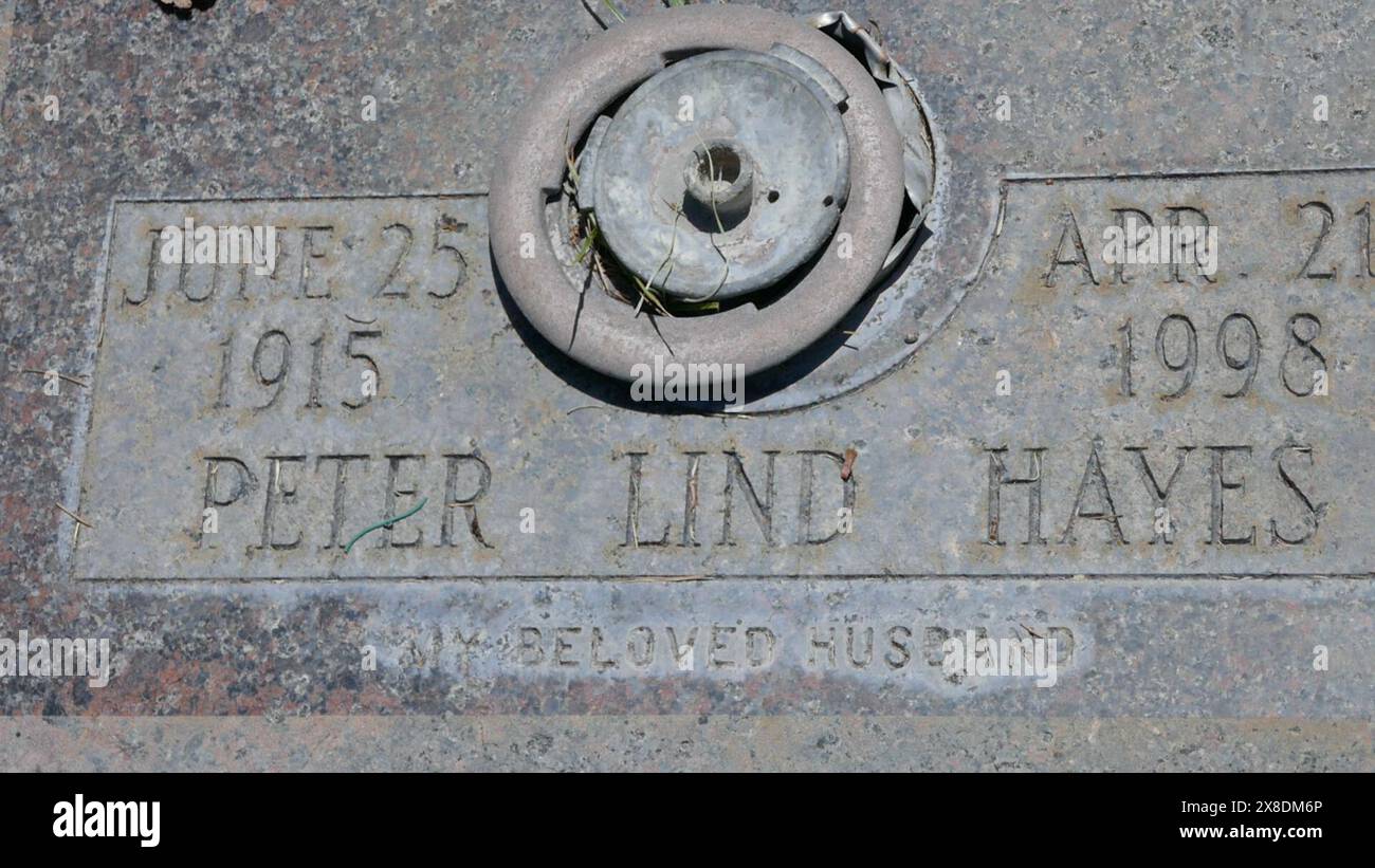 Las Vegas, Nevada, USA 14th May 2024 Actor Peter Lind Hayes Grave in Garden of Resurrection at ...
