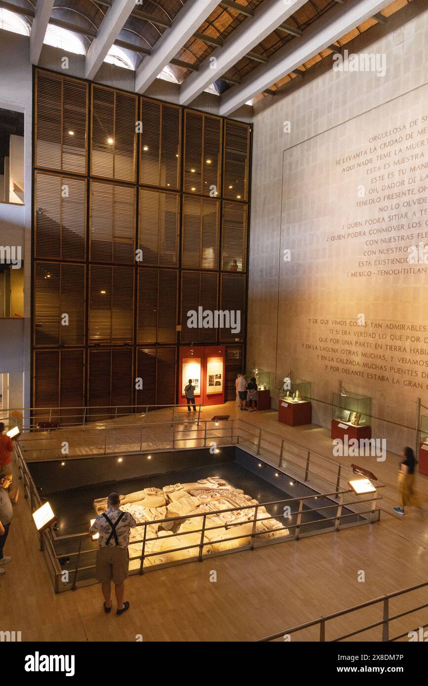 Aztec Temples In Tenochtitlan Inside The Ruins Of An Ancient Aztec