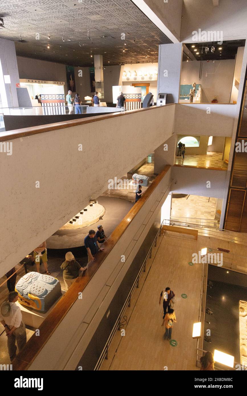 Inside the Templo Mayor Museum, Mexico, exhibiting artifacts from ...