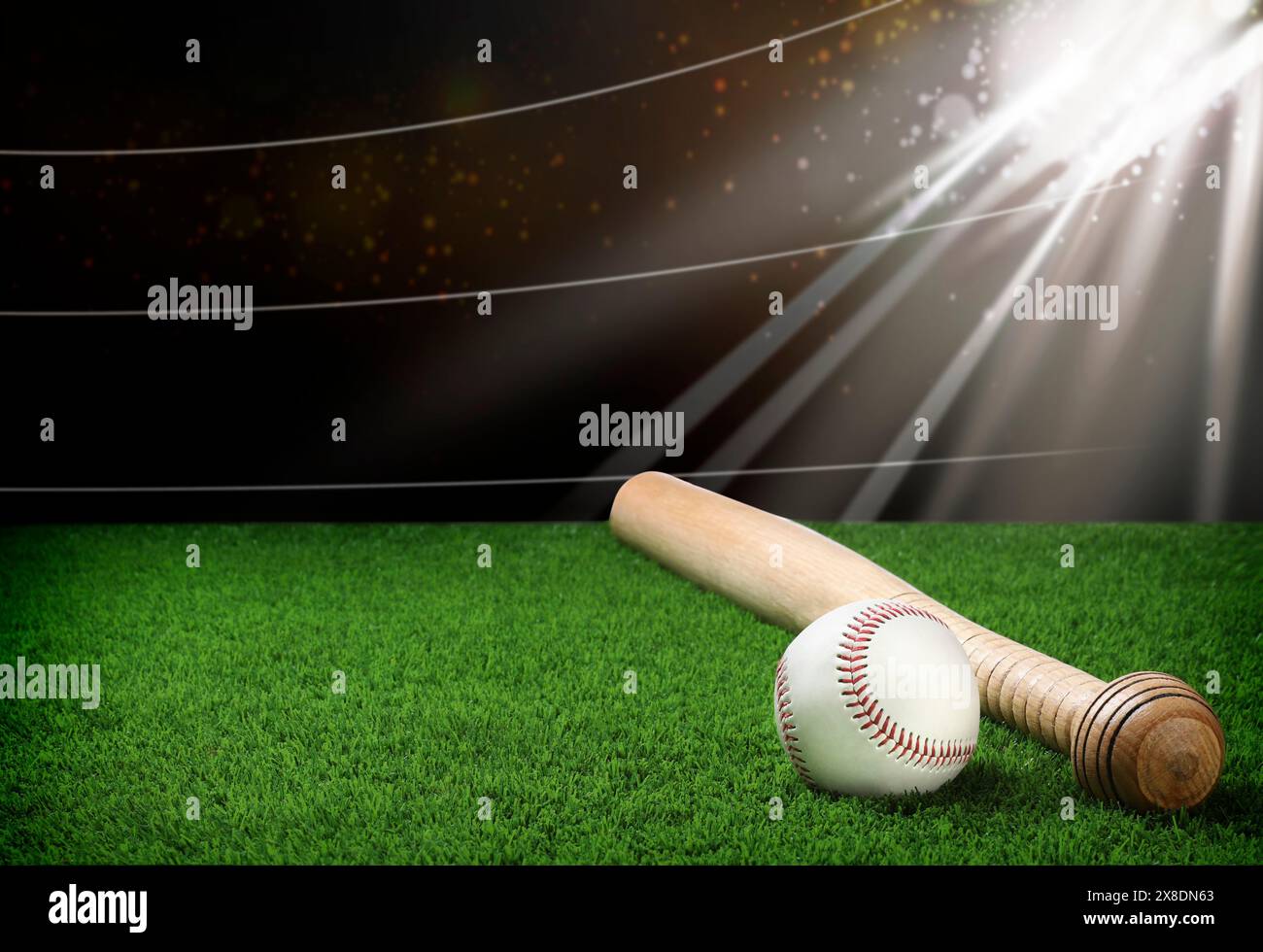 Grass american stadium lights hi-res stock photography and images - Alamy