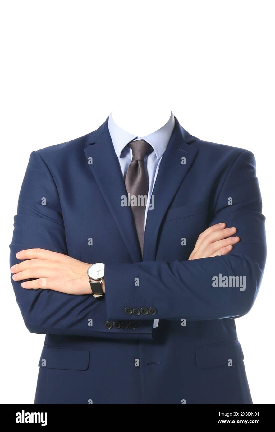 Formal wear replacement template for passport photo or other documents ...