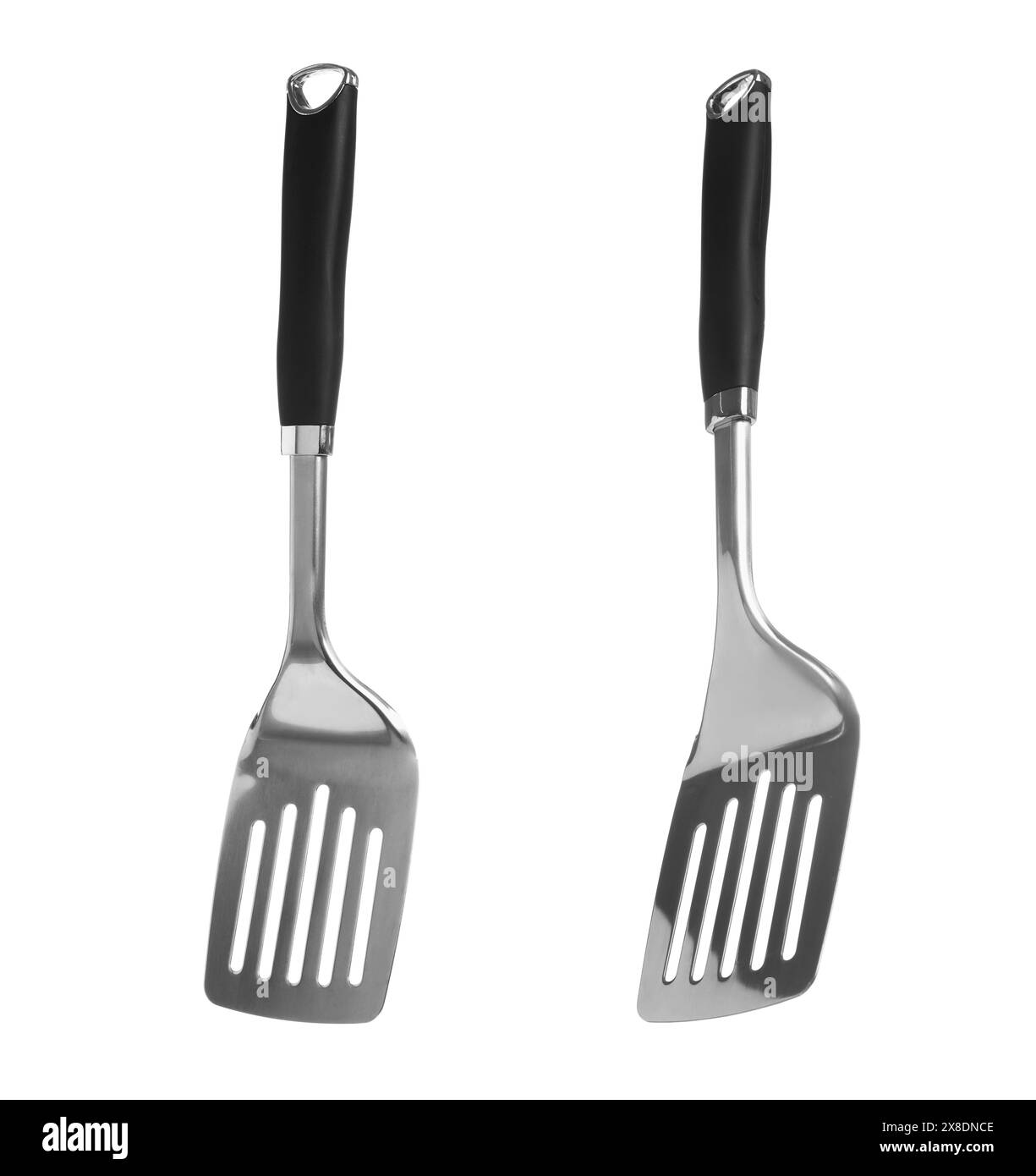 Two spatulas isolated on white. Cooking utensil Stock Photo - Alamy