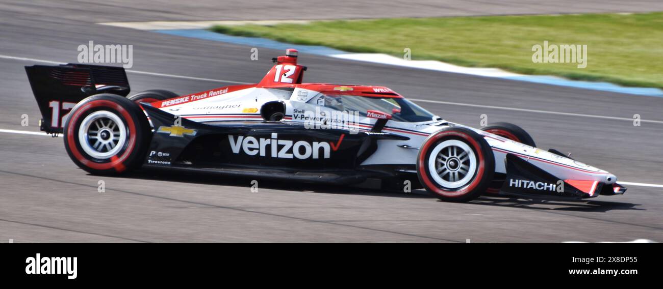 IndyCar driver Will Power competing in the Indianapolis Grand Prix in ...