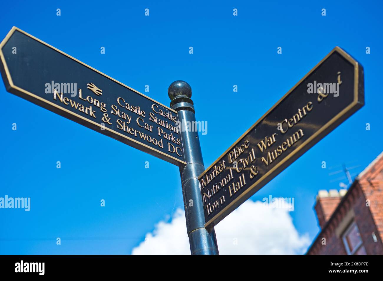 Sign signs information nottinghamshire hi-res stock photography and ...