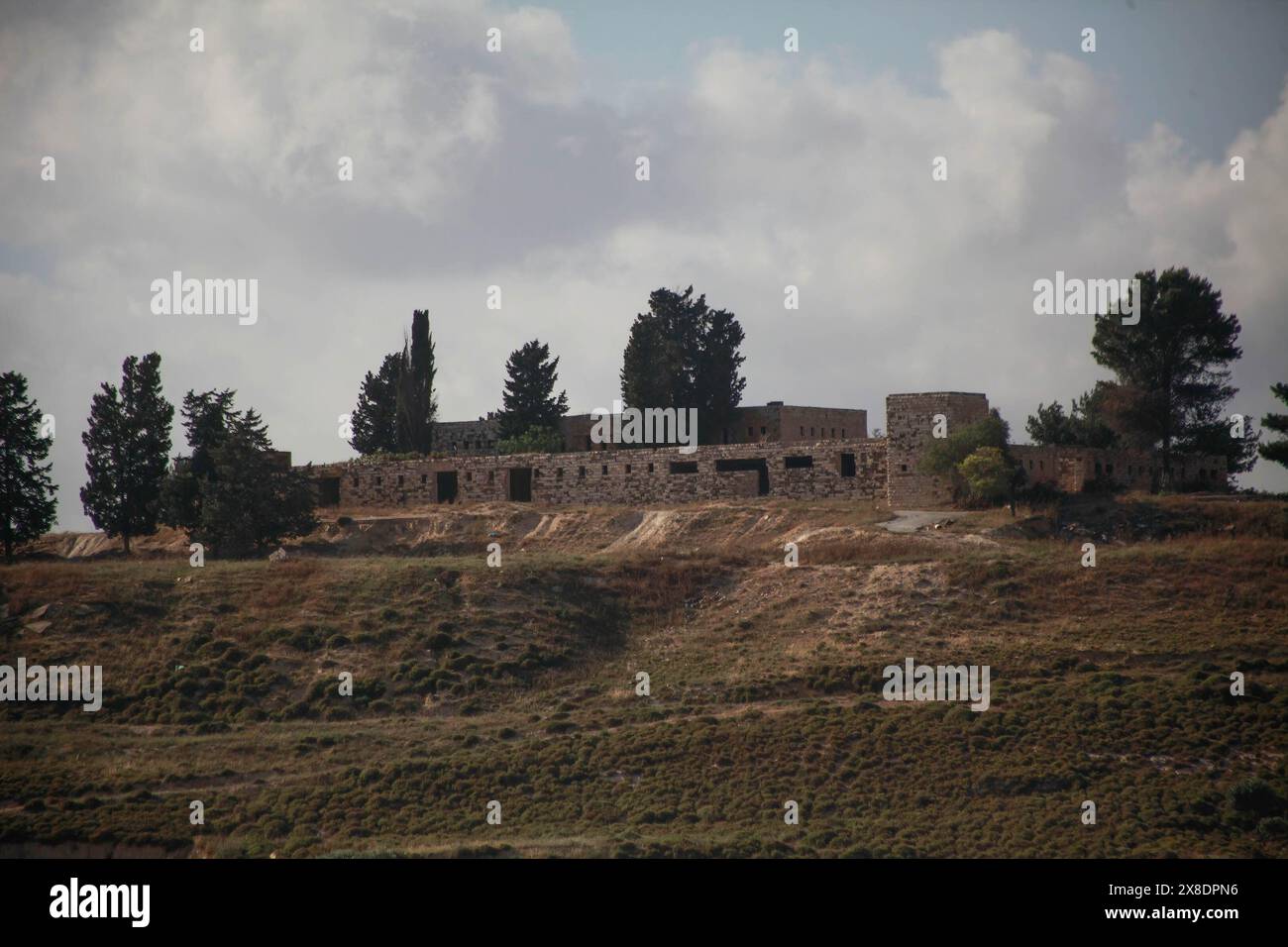 Homes where people were evacuated in 2005 in the Israeli settlement of ...