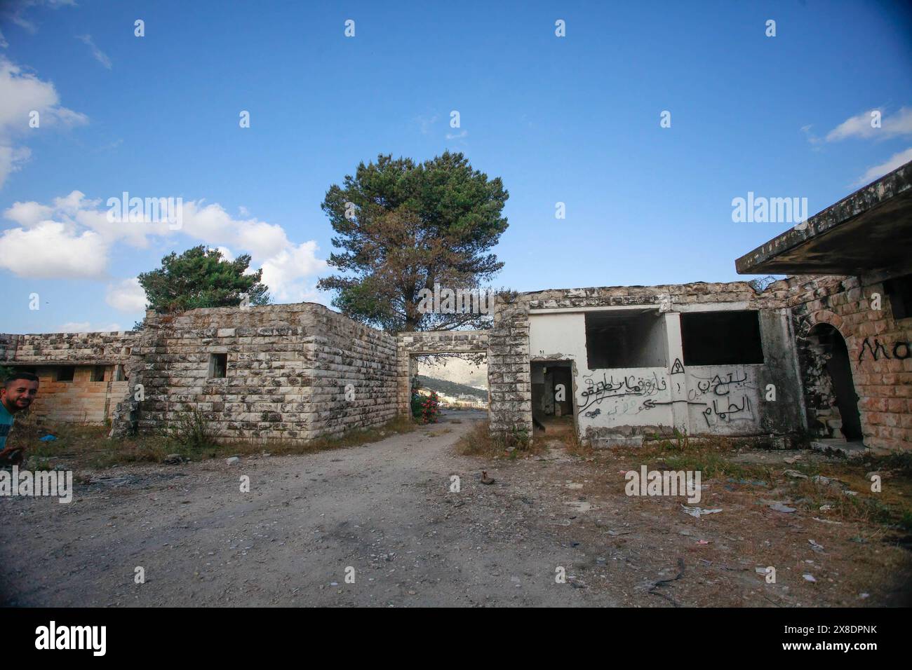 Homes where people were evacuated in 2005 in the Israeli settlement of ...