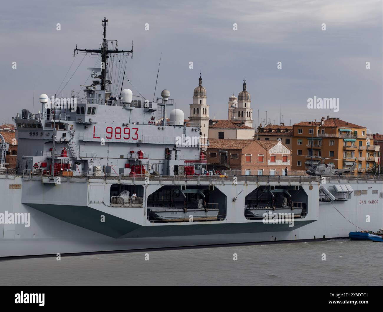 Italian assault ship San Marco in Venice Stock Photo - Alamy