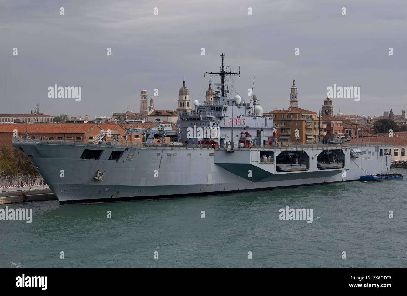 Italian assault ship San Marco in Venice Stock Photo - Alamy