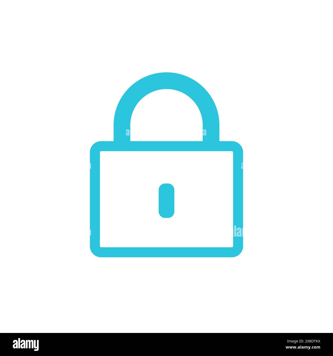 Blue lock keyhole on Stock Vector Images - Alamy