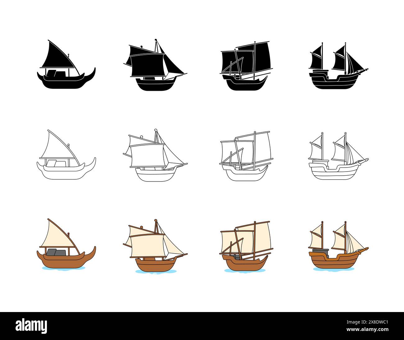 Japan ship boat Stock Vector Images - Alamy