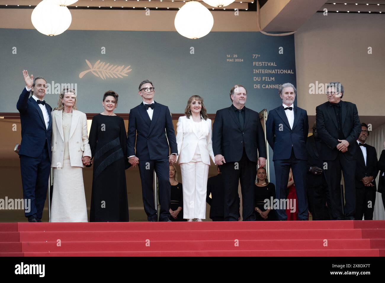 Cannes, France. 25th May, 2024. Alexandre Desplat, Dominique Lemonnier ...