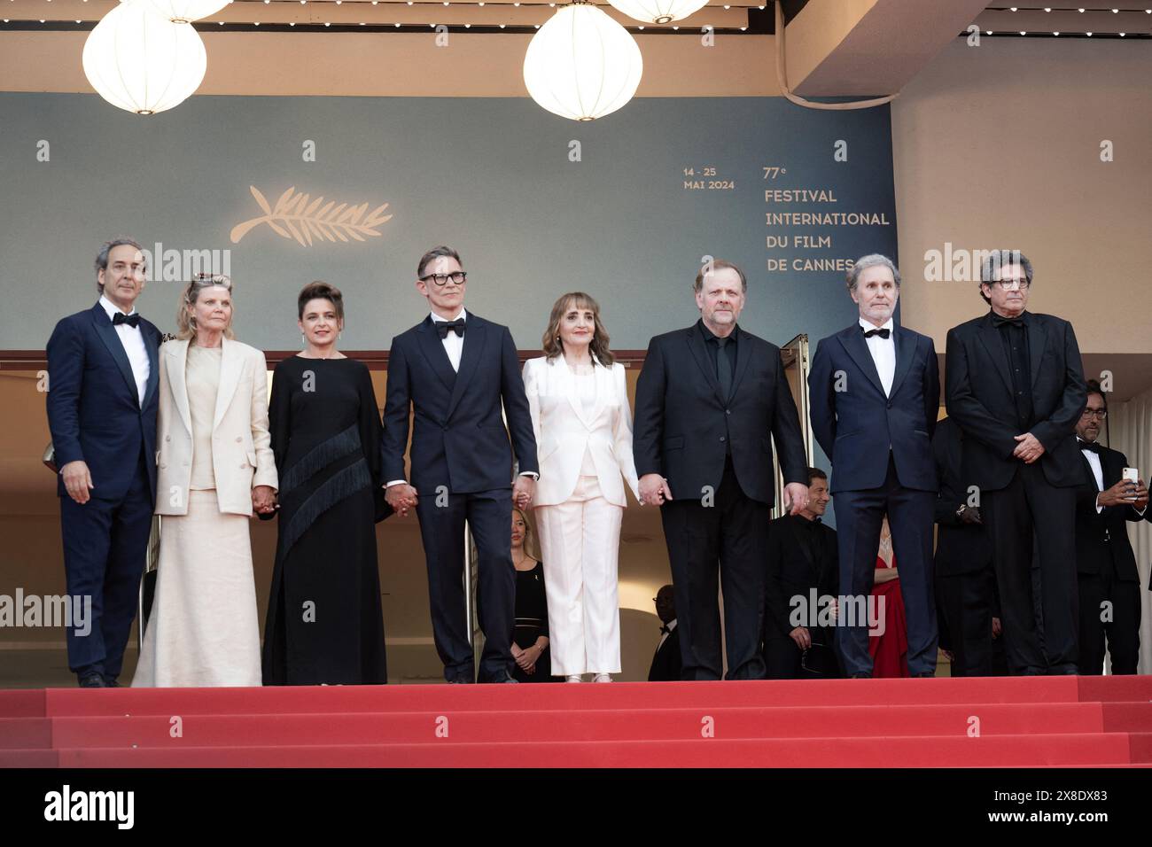 Cannes, France. 25th May, 2024. Alexandre Desplat, Dominique Lemonnier ...