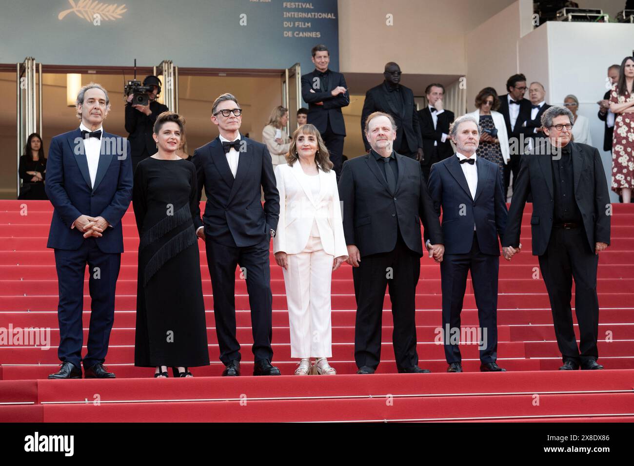 Cannes, France. 25th May, 2024. Alexandre Desplat, Florence Gastaud ...