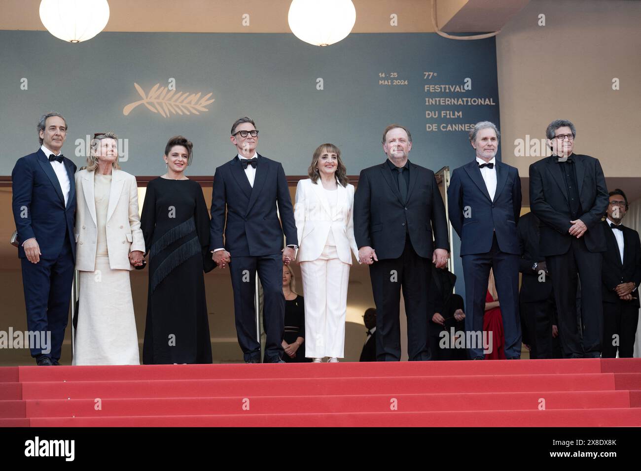 Cannes, France. 25th May, 2024. Alexandre Desplat, Dominique Lemonnier ...