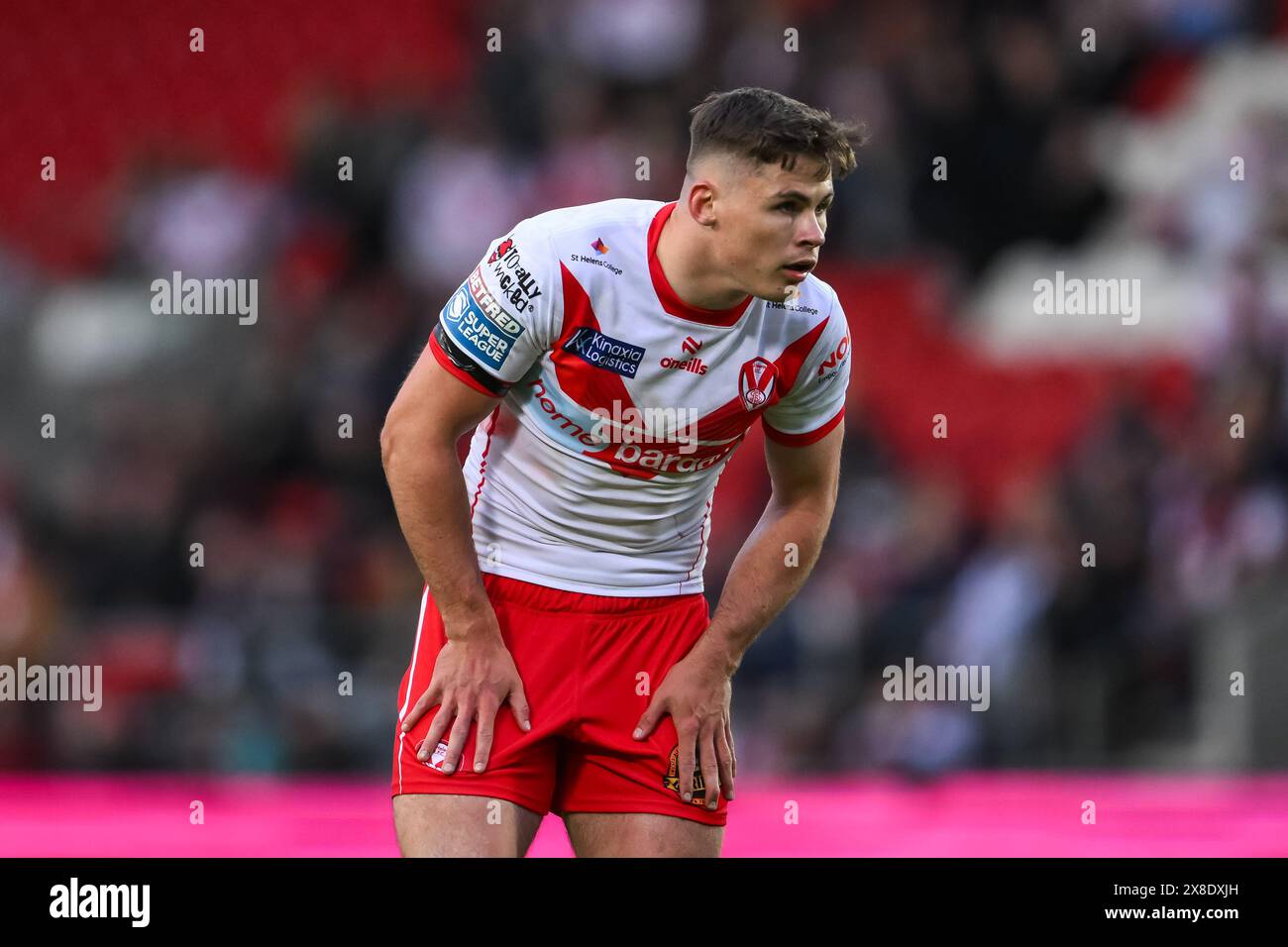 Jack Welsby of St. Helens during the Betfred Super League Round 12 ...