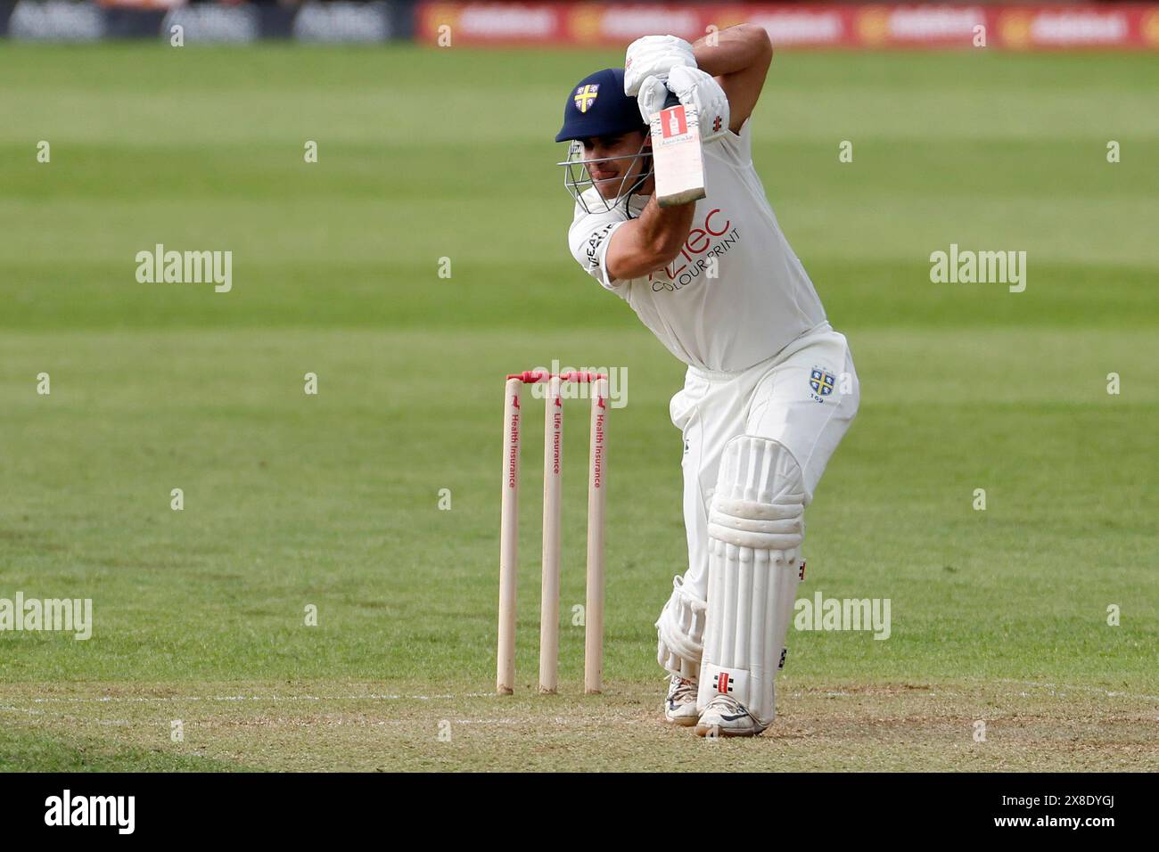 Durham's David Bedingham batting during the first day of the Vitality ...