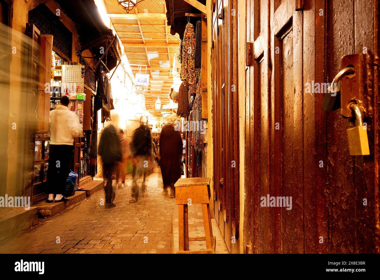 Interior of Medina of Fez, Maroc Stock Photo - Alamy