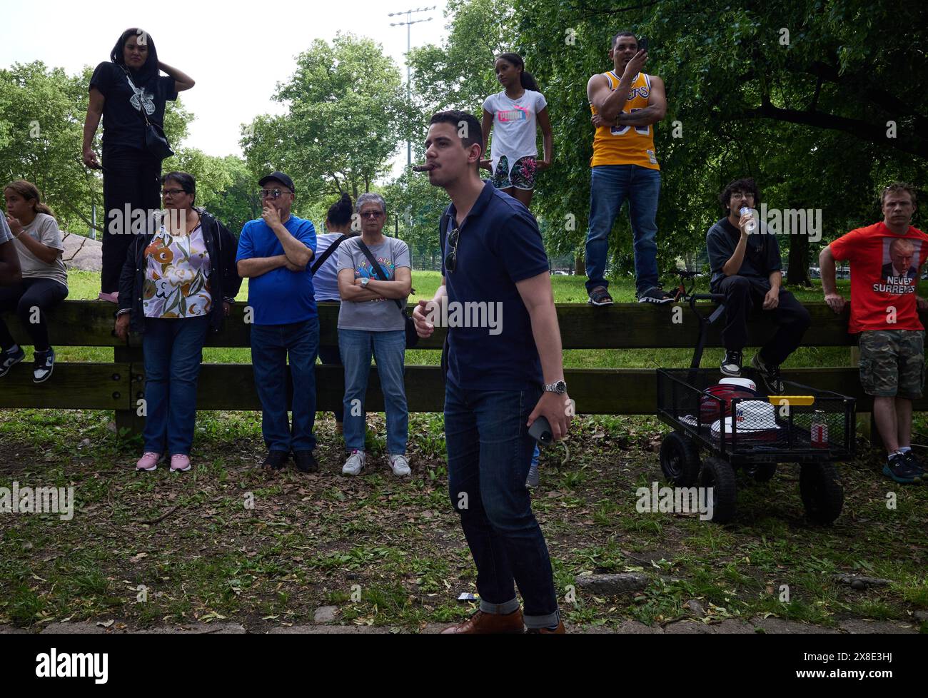 New York, New York, USA. 23rd May, 2024. Crotona Park, Bronx rally for ...