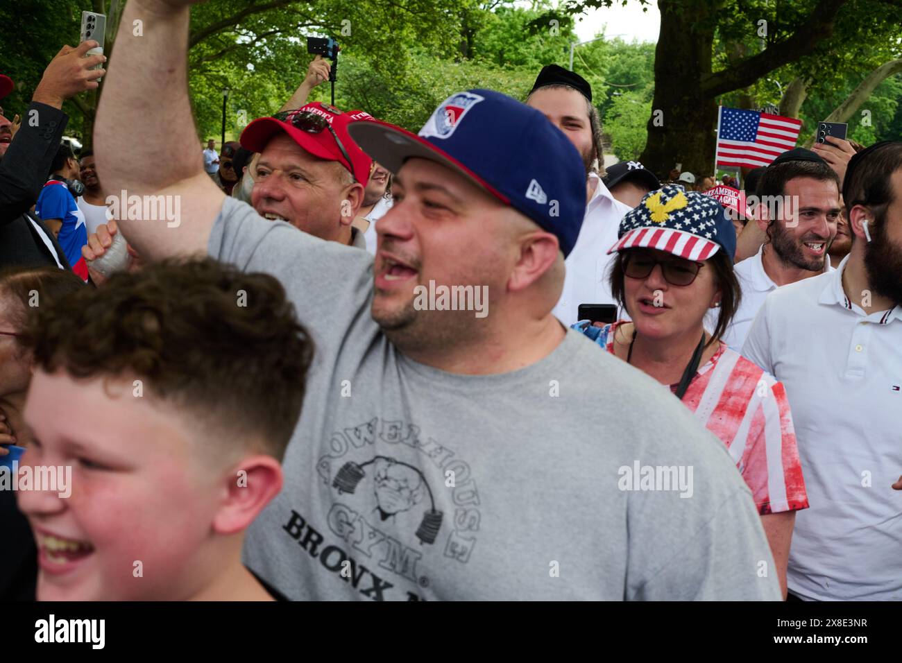 New York, New York, USA. 23rd May, 2024. Crotona Park, Bronx rally for ...