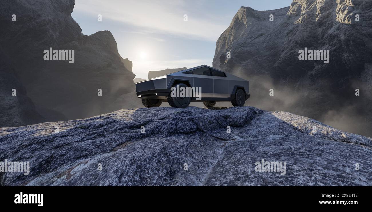 Cybertruck off road hi-res stock photography and images - Alamy