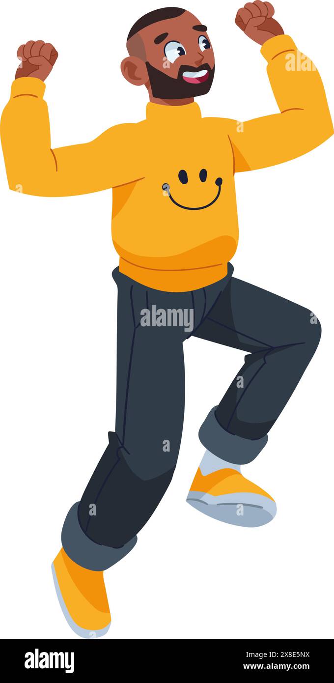 yellow day celebrating man Stock Vector Image & Art - Alamy