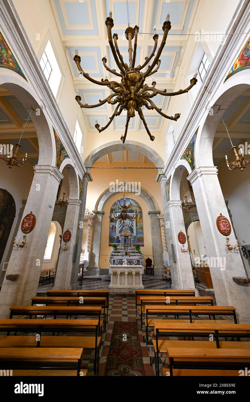 Savoca, Italy - Aug 21, 2023: Church of San Nicolo in Savoca Sicilian ...