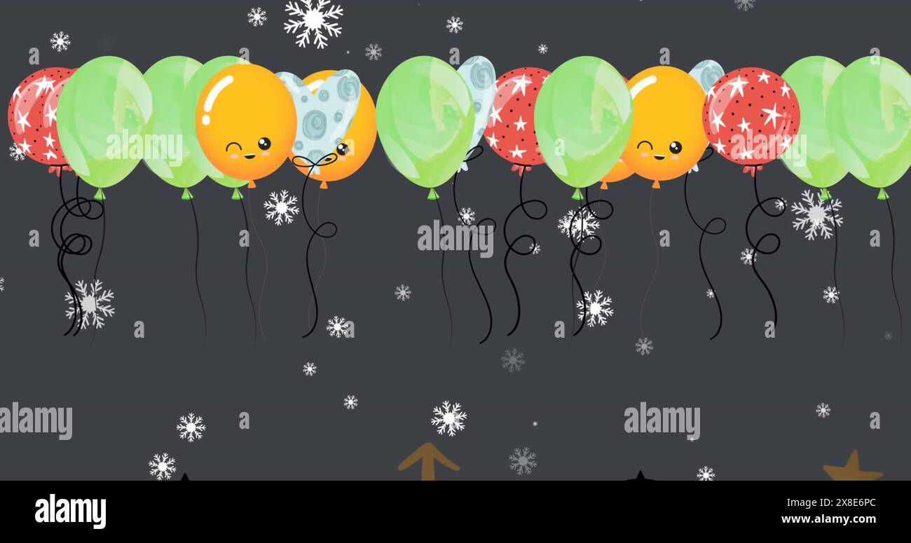 Animation christmas background winter forest hi-res stock photography ...