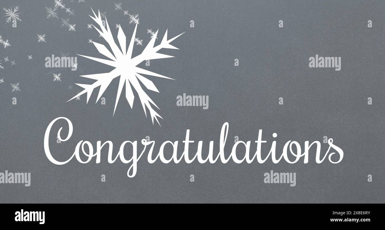 Image of congrats text over grey background Stock Photo - Alamy