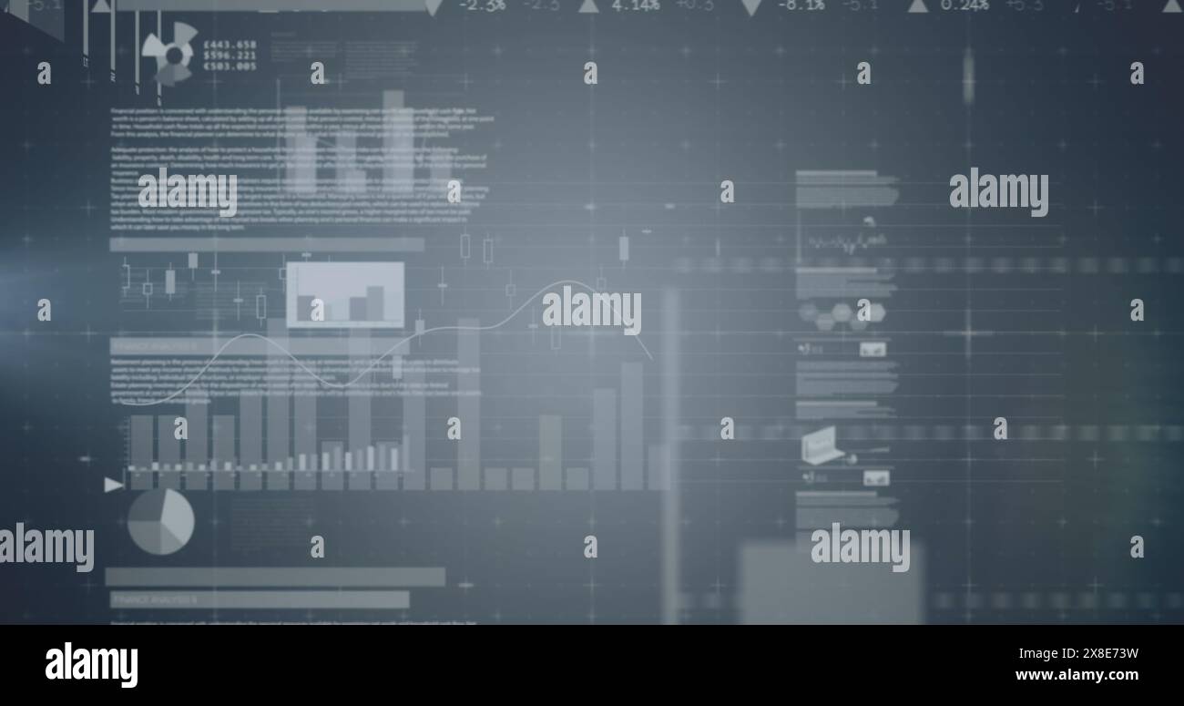 Animation financial data charts digital hi-res stock photography and images - Alamy