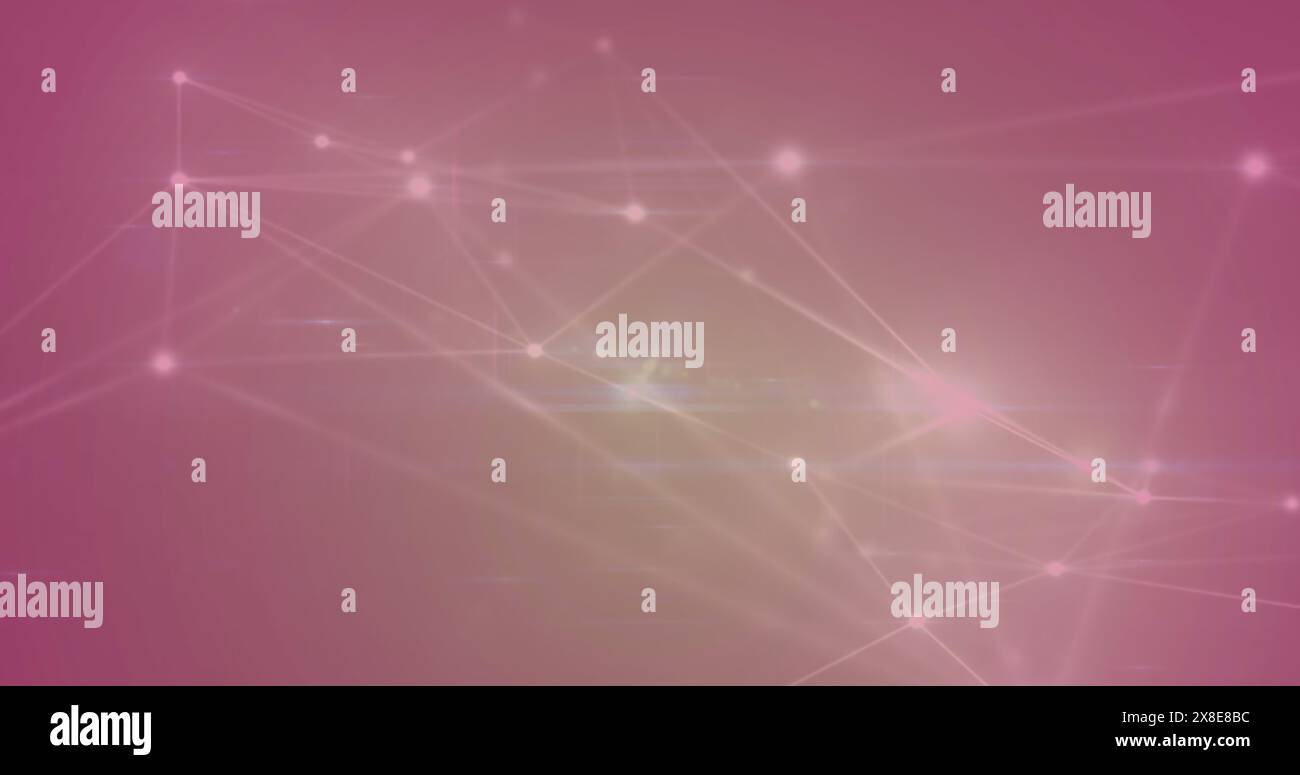 Animation network connections digital pink hi-res stock photography and ...