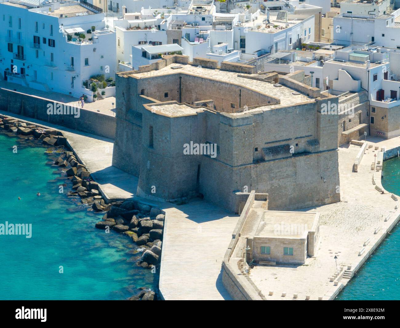 The Castle of Carlo V in Monopoli, Puglia, Italy Stock Photo - Alamy