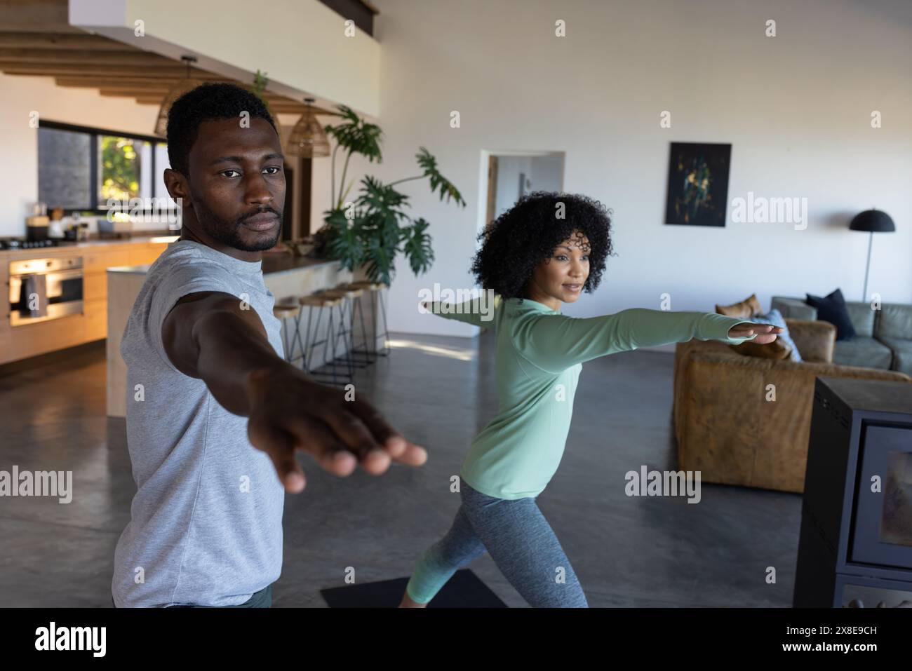 Modern art yoga pose hi-res stock photography and images - Alamy
