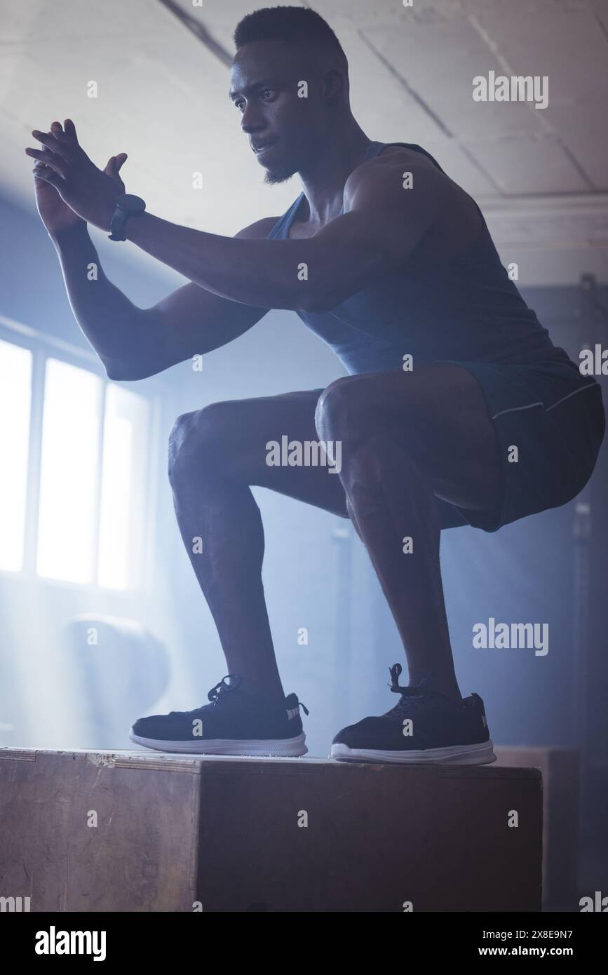 Man performing cardio workout hi-res stock photography and images - Alamy