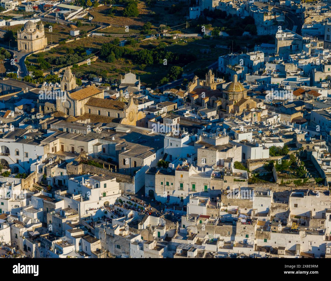 Aerial view of Ostuni white city in Puglia, Italy Stock Photo - Alamy
