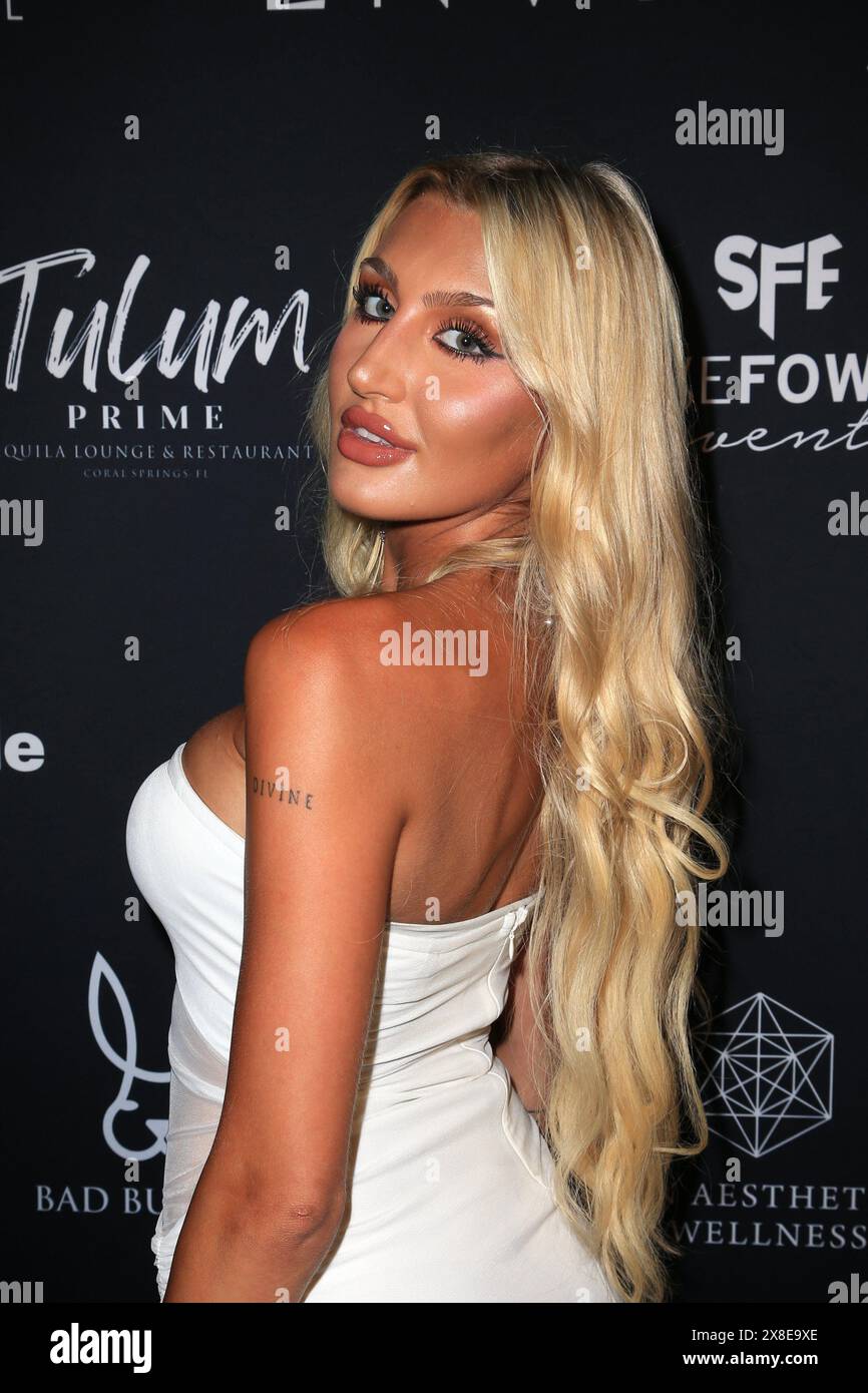 MIAMI, FL, USA - MAY 18, 2024. Grace Hlavin attends the Babes in ...