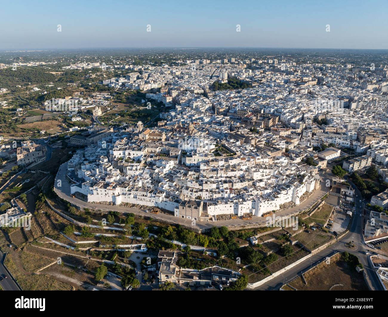 Aerial view of Ostuni white city in Puglia, Italy Stock Photo - Alamy