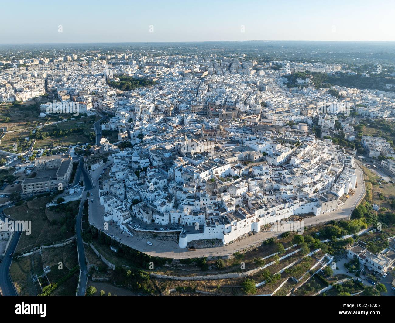 Aerial view of Ostuni white city in Puglia, Italy Stock Photo - Alamy