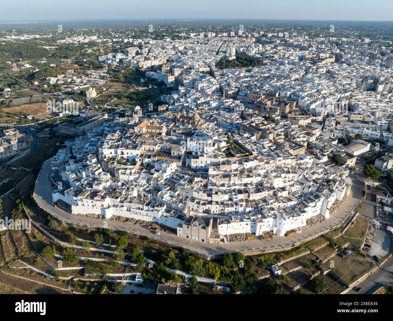 Aerial view of Ostuni white city in Puglia, Italy Stock Photo - Alamy