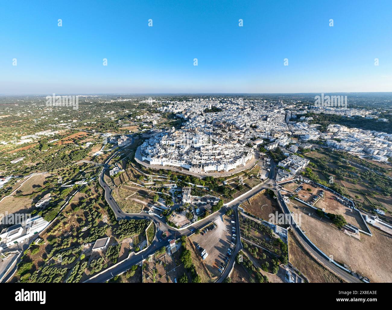 Aerial view of Ostuni white city in Puglia, Italy Stock Photo - Alamy