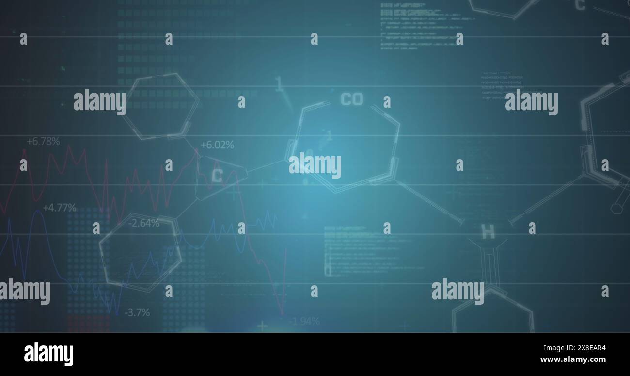 Image of binary codes, molecule structures over computer language ... Image of binary codes, molecule structures over computer language ...