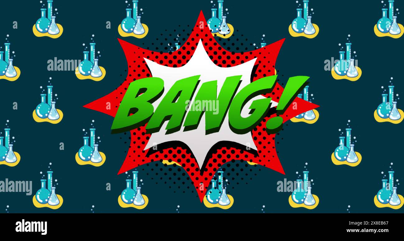 Students in school, creating comic book art with colorful patterns ...